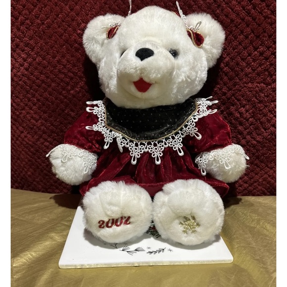 Dan Dee | Other | 202 Christmas Teddy Bear Snowflake Bear Is Plush Made ...